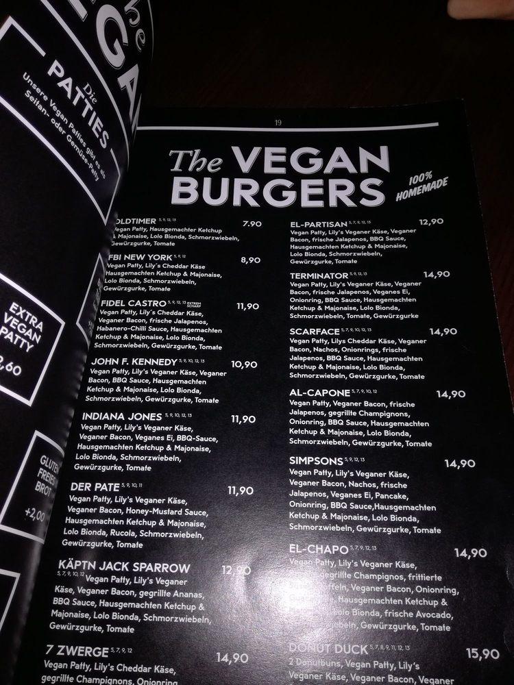 Speisekarte von Lily Burger & Steaks steakhaus, Berlin