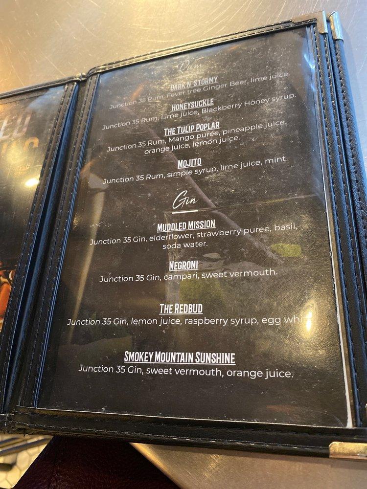 Menu at Junction 35 Spirits BBQ, Pigeon Forge