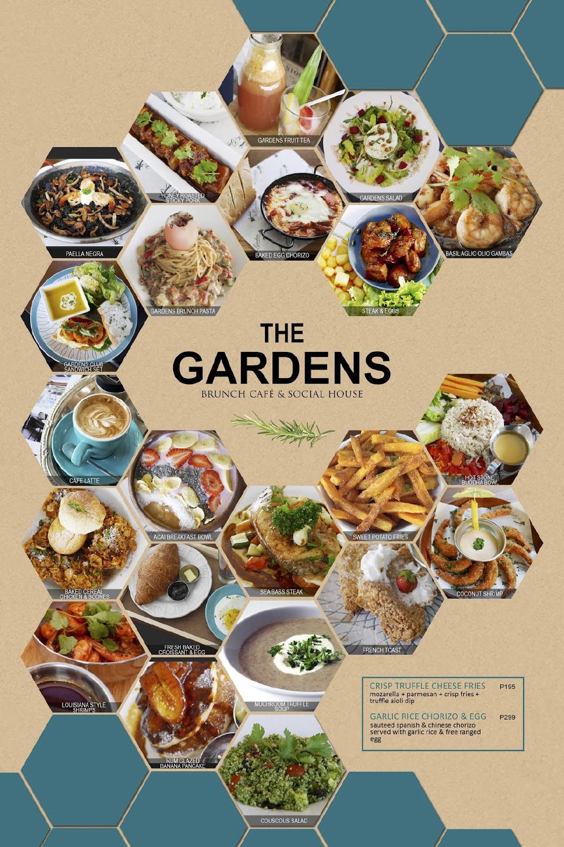Menu at The Gardens Brunch Cafe - The Juicery Manila, Pancakes, Salad ...