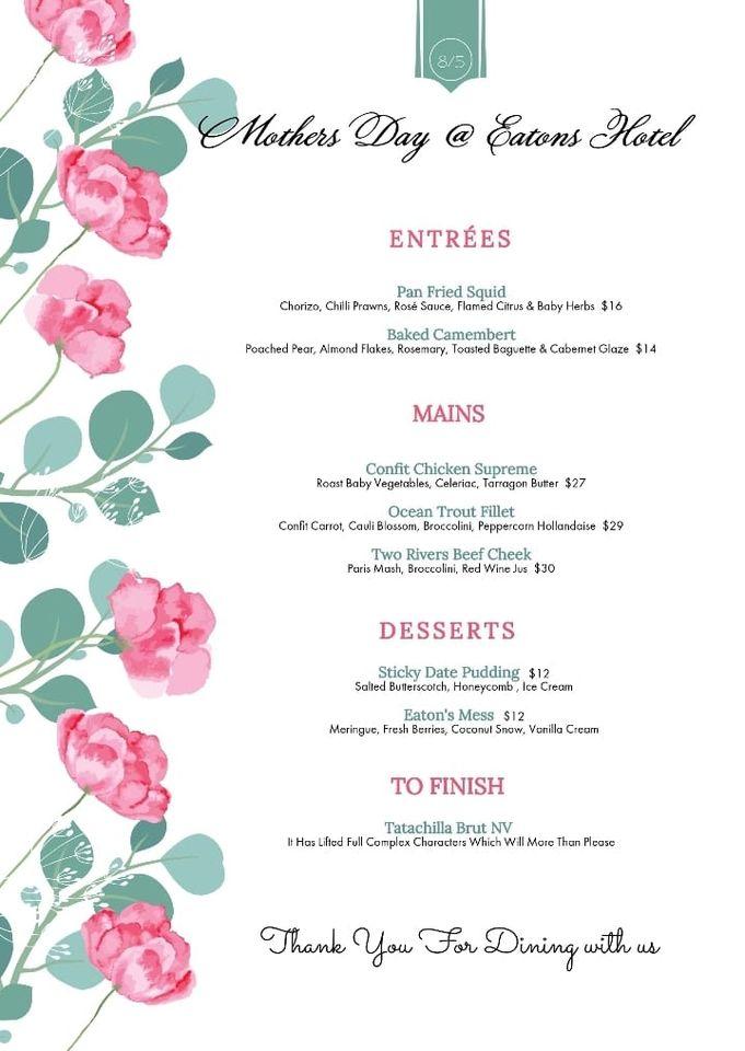 Menu at Eatons Hotel pub & bar, Muswellbrook