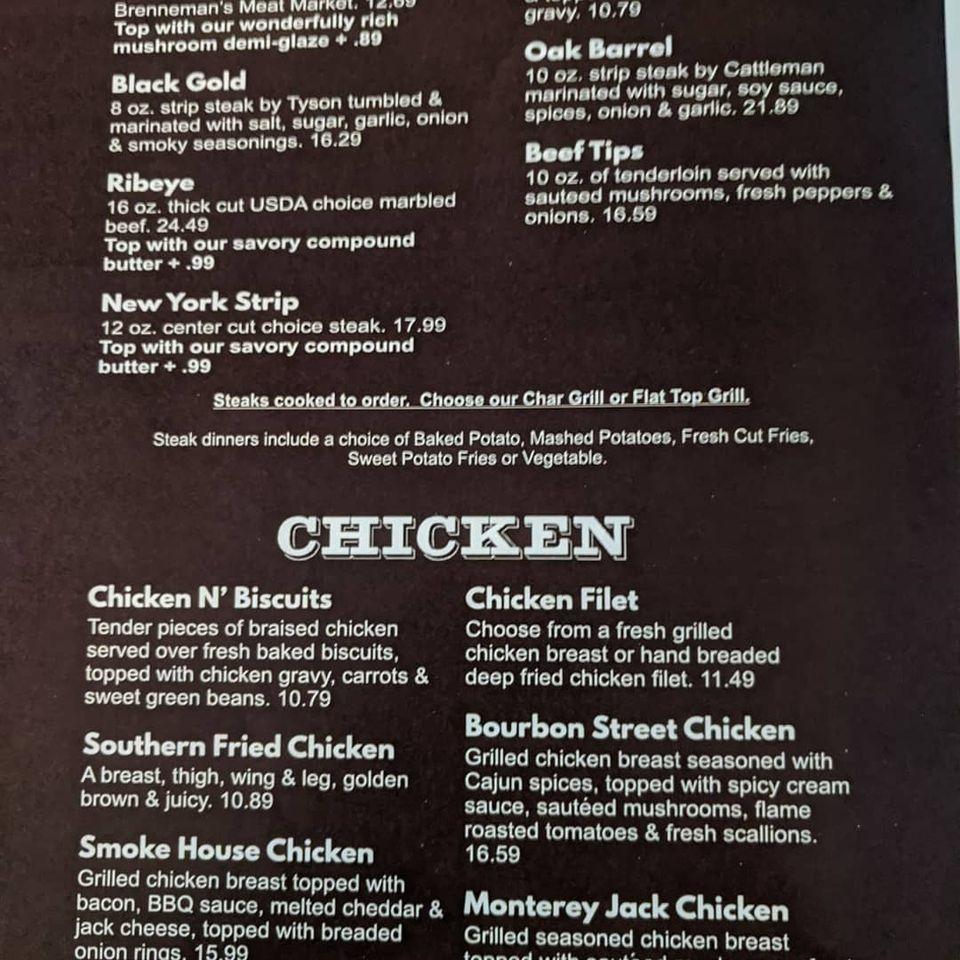 Menu at Kelly's Korner pub & bar, Huntingdon, Pennsylvania Ave #1118