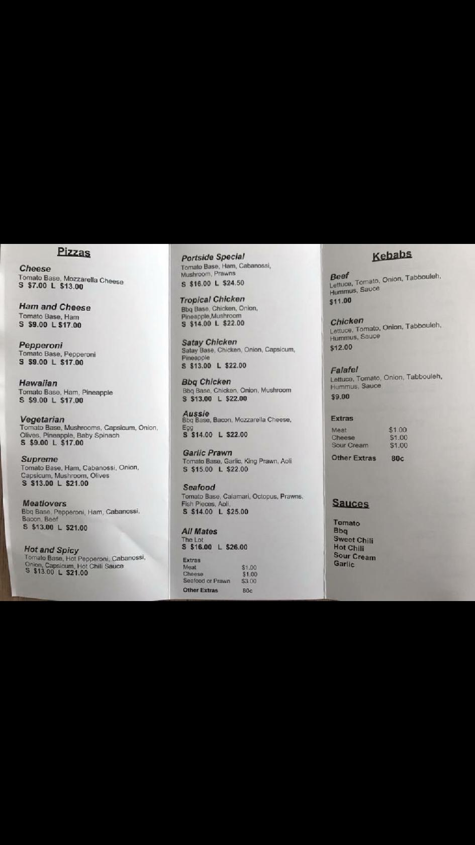 Menu at On point pizza pizzeria, Lemon Tree Passage