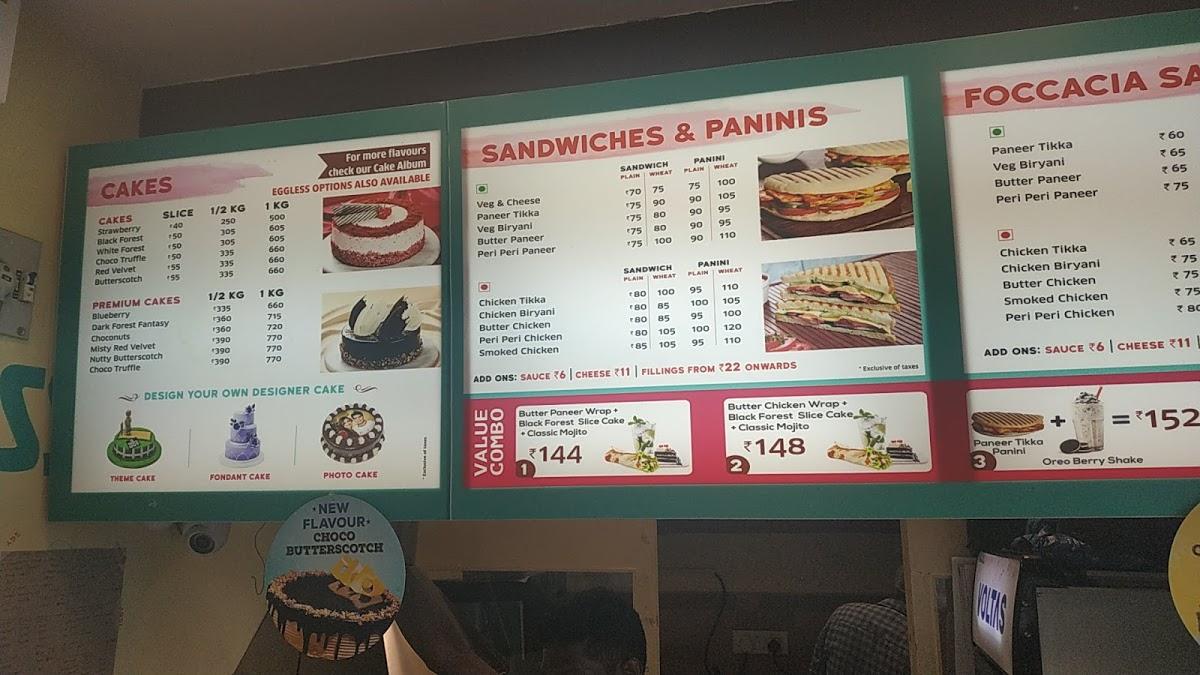 Menu at CK's bakery Royapuram 01, Chennai, #10 Ramanujan Street