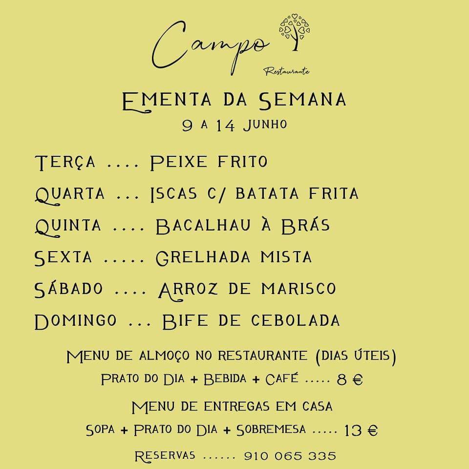 Restaurante Campos Menu at Jennifer Mcalister blog