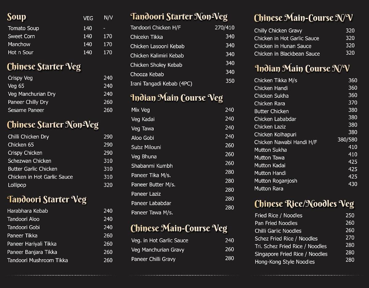 Menu at GRATIS Fine Dine Bar, Pune, Jupiter Hospital