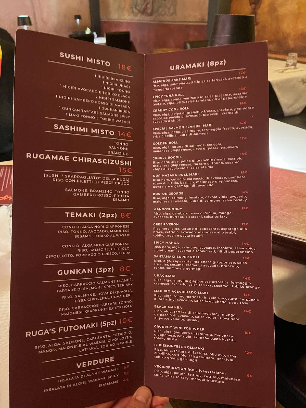 Menu da La Ruga del Corso pub & bar, Arona