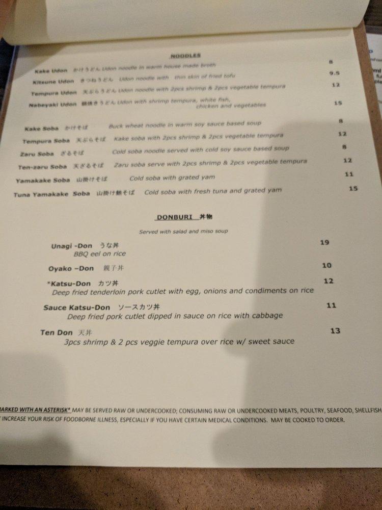 Menu at Sushi & Co. restaurant, Duluth