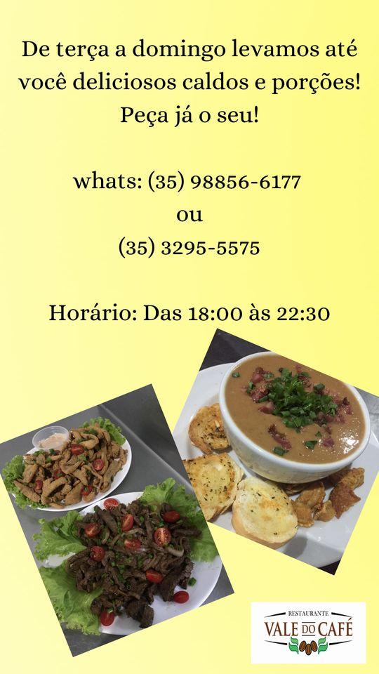 Menu at Vale Do Café, Machado