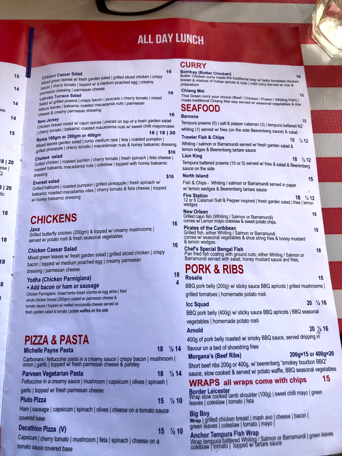 Menu at 107 Coffee Terminal / Sabroso Browns Plains cafe, Browns Plains