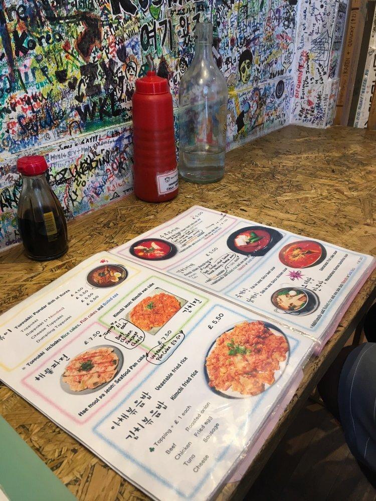 Menu at Seoul Bakery (sb), London, 14 Great Russell St