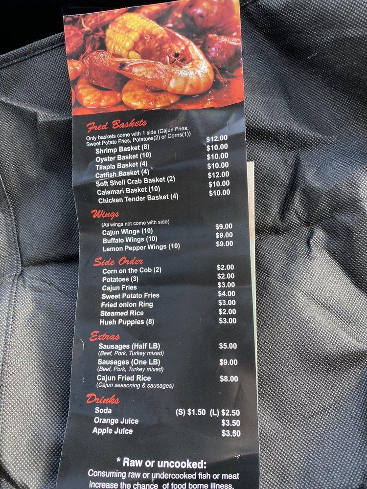 Menu at The Shake Seafood restaurant, Philadelphia, Cottman Ave Unit D