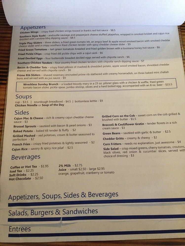 Menu at Bumbleberry Flats restaurant, Laughlin
