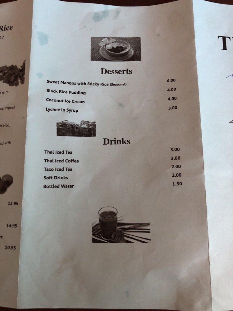 Menu at Ploy Thai Bistro BBQ, Cle Elum