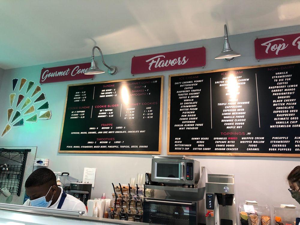Menu at Sweet Spot Ice Cream Cafe, Richmond