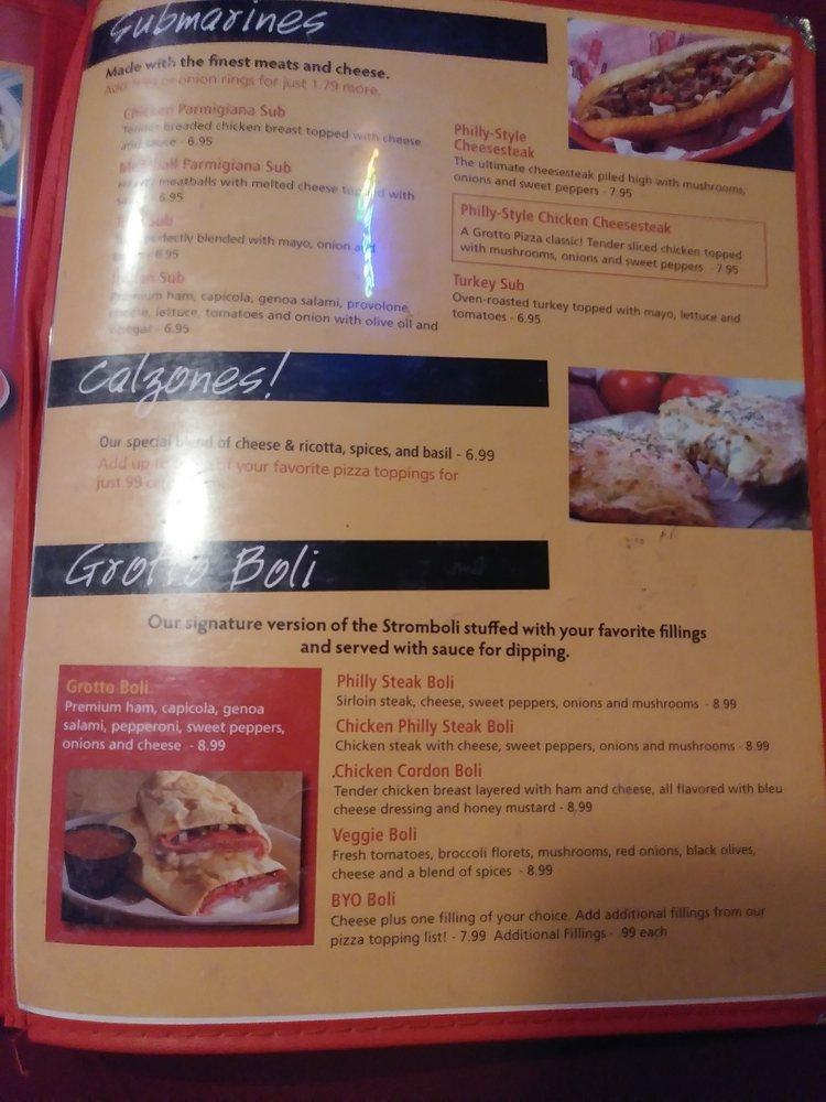 Menu at Grotto Pizza pizzeria, Edwardsville, 36 Gateway Shopping Center