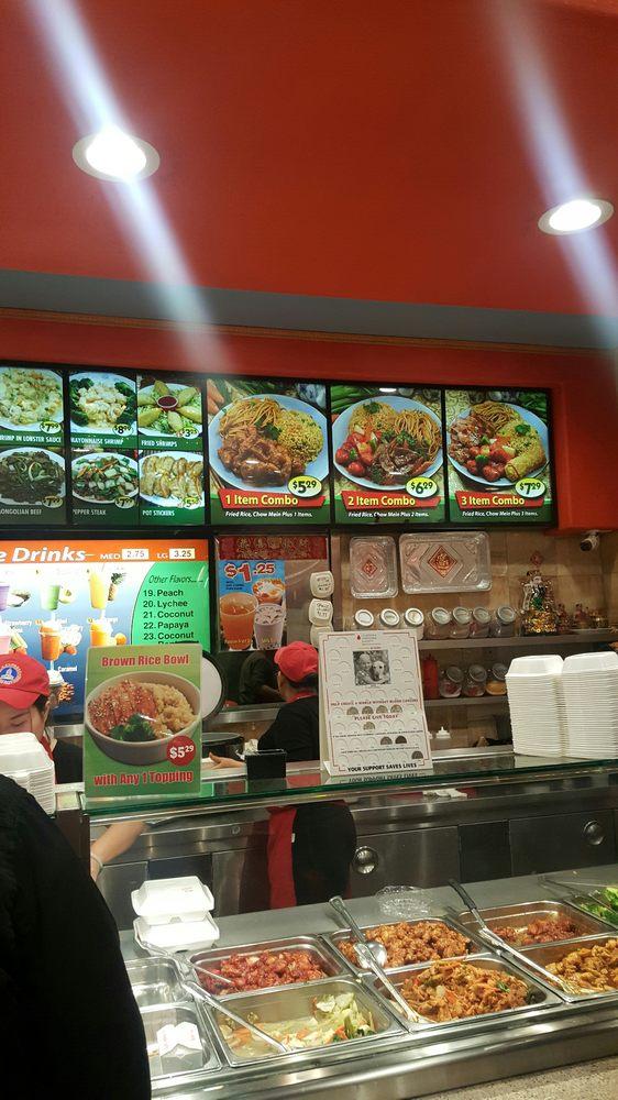 Menu at LA Express Chinese Food restaurant, Ontario, S Mountain Ave