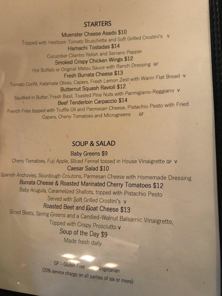 Menu at Morrison's Restaurant and Bar, Mammoth Lakes, Main St