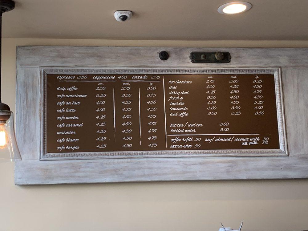 Menu at Lola Coffee cafe, Phoenix, E Indian School Rd #120