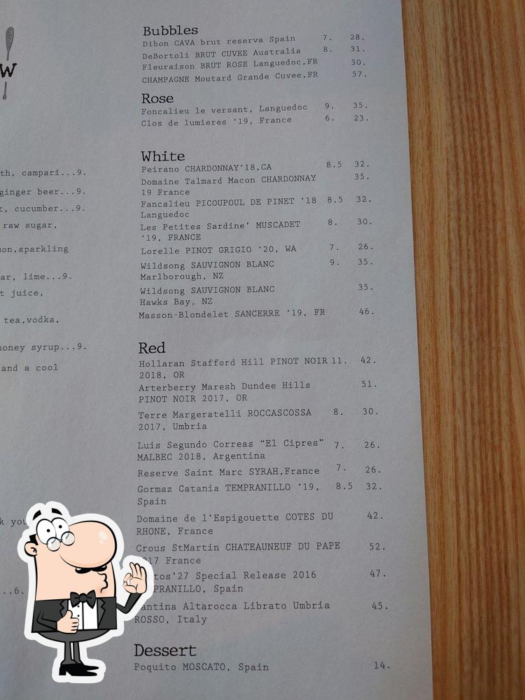 Row in Olympia - Restaurant menu and reviews