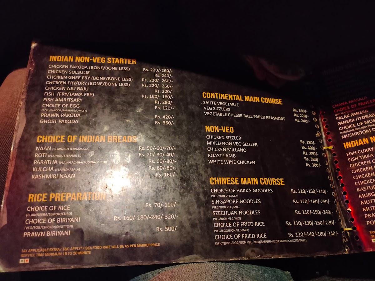 Menu at D Lounge, Sambalpur, Sambalpur