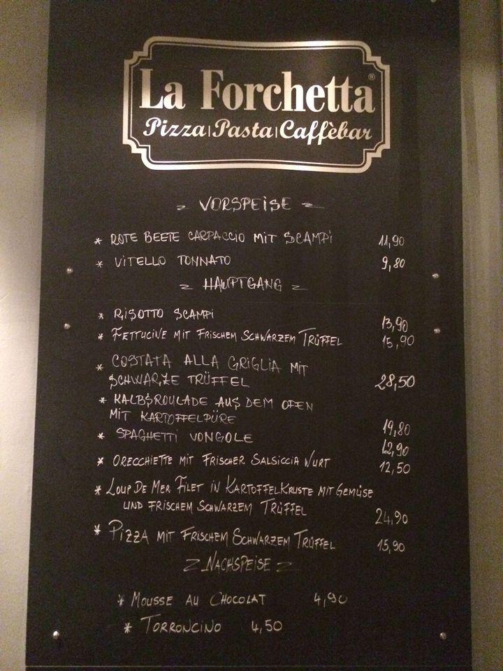 Speisekarte von La Forchetta pizza, München, Grete-Mosheim-Straße 15