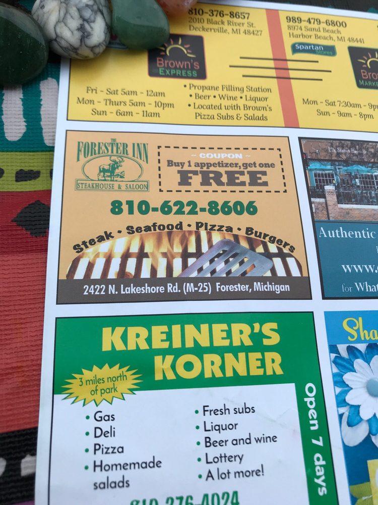 Forester Inn in Forester - Restaurant menu and reviews