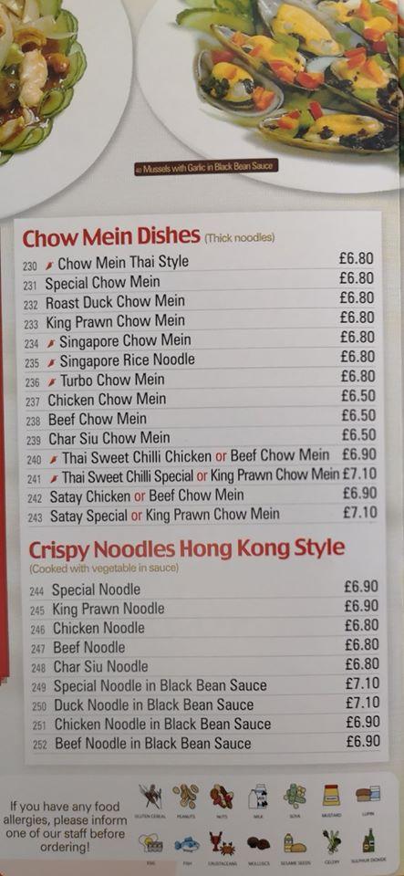 Menu at Amber Chinese Takeaway fast food, Galashiels