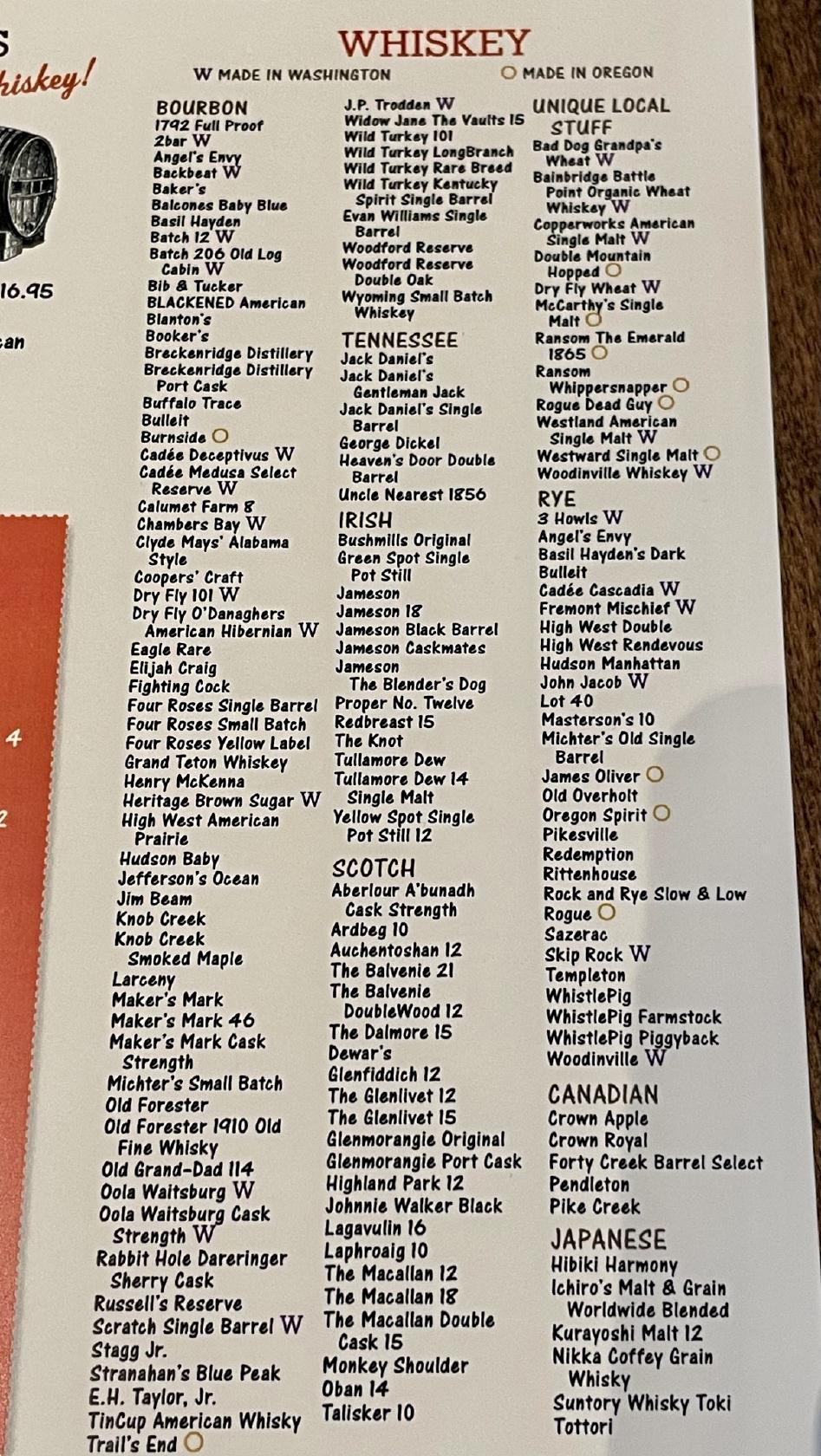 Menu at Stack 571 Burger and Whiskey Bar - Kirkland, Kirkland