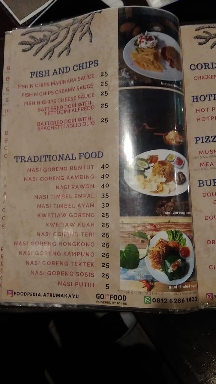 Menu at Rumah Kayu restaurant, Cilegon