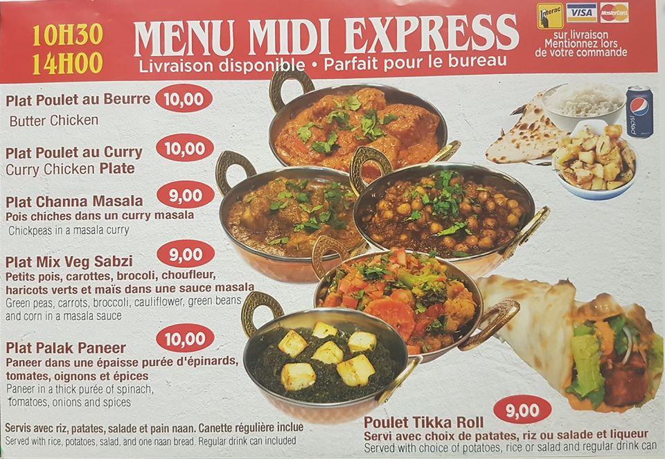 Menu at Dawat restaurant, Dollard-Des Ormeaux, Sunnybrooke Blvd