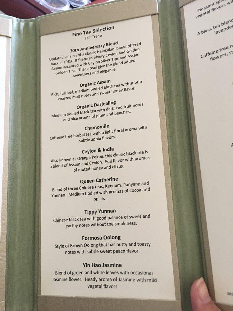 Menu at Veranda pub & bar, Honolulu