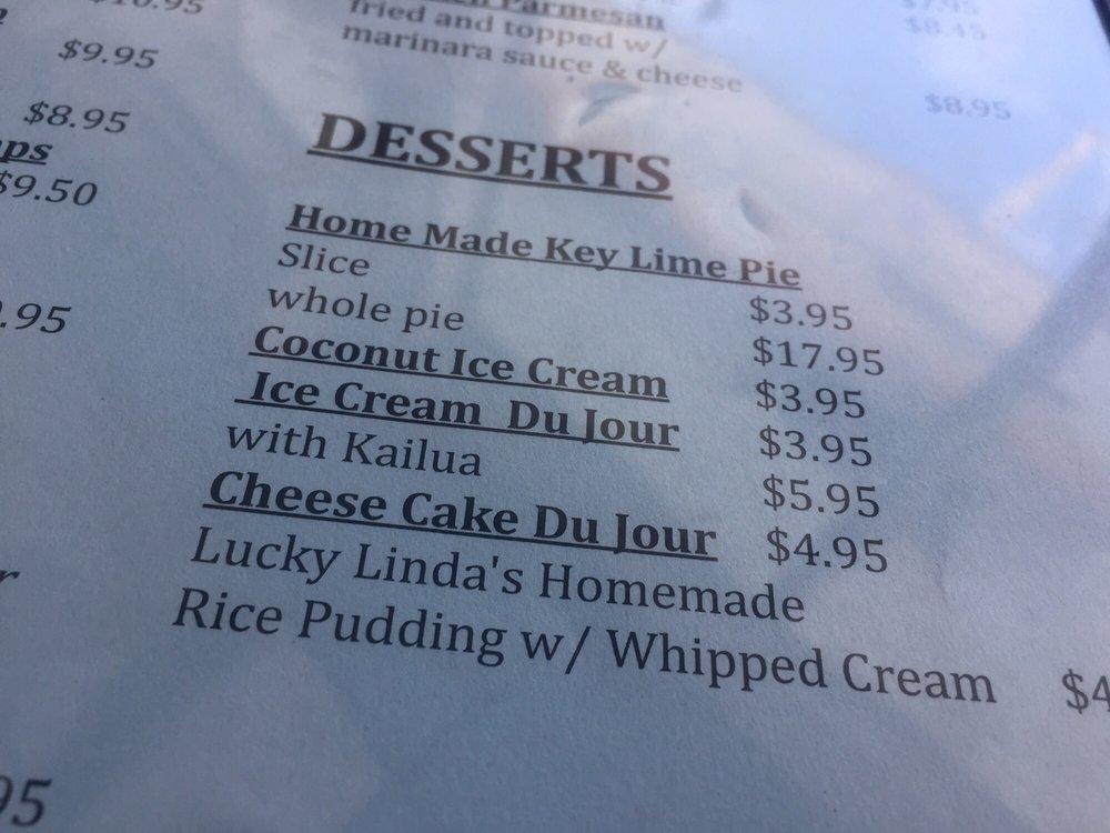 Menu at Cracked Conch Cafe, Marathon
