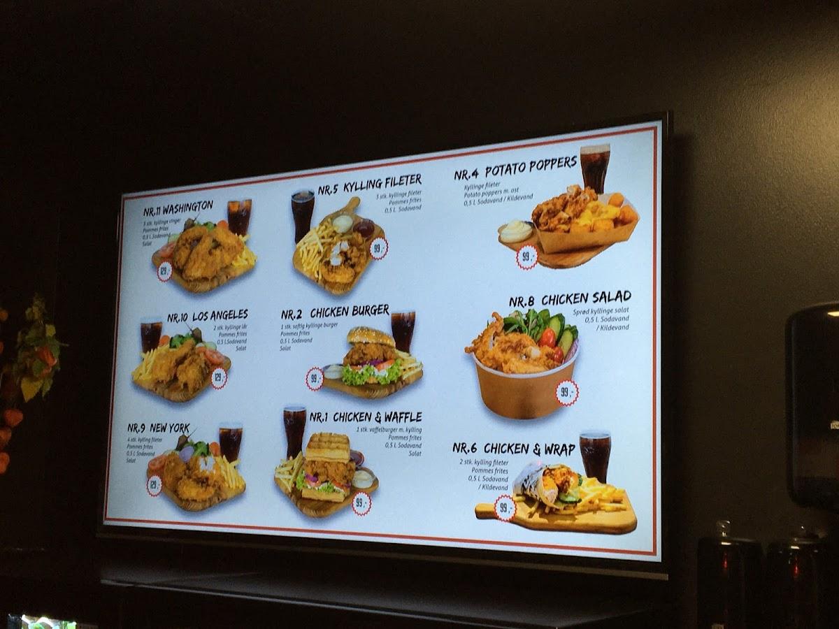 Speisekarte von DL Fried Chicken restaurant, Frederiksberg