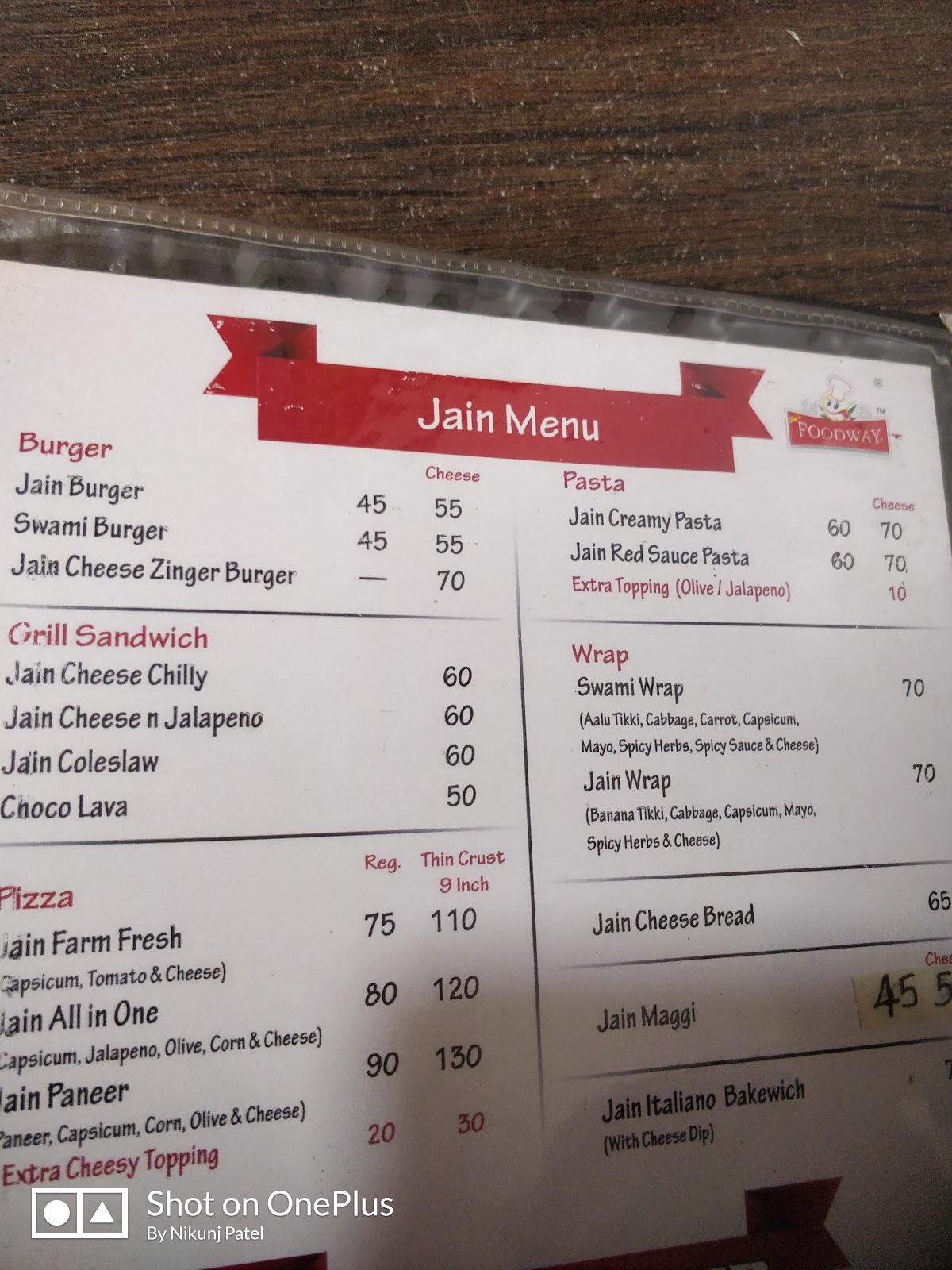 Menu at Dev's Foodway, Borsad