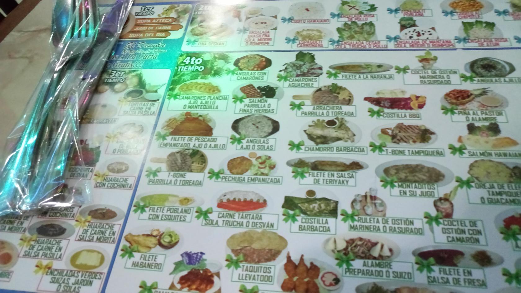Carta del restaurante El Desván, Ciudad del México, Av. Insurgentes Sur ...