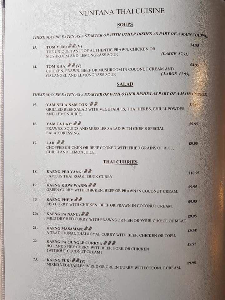 Menu at The Royal George pub & bar, Hersham