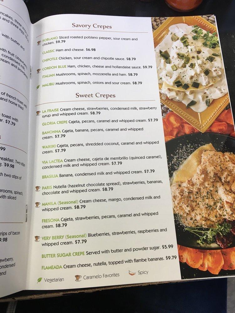 Menu at Caramelo Cafe, La Puente, Amar Rd
