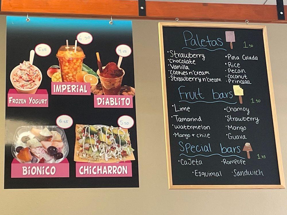 Menu at Helados Aranda, San Antonio, Potranco Rd