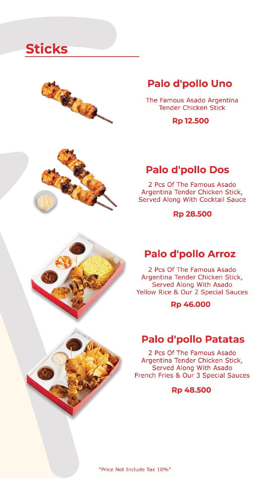 Menu at Asado BBQ House, Bandung, Bandung