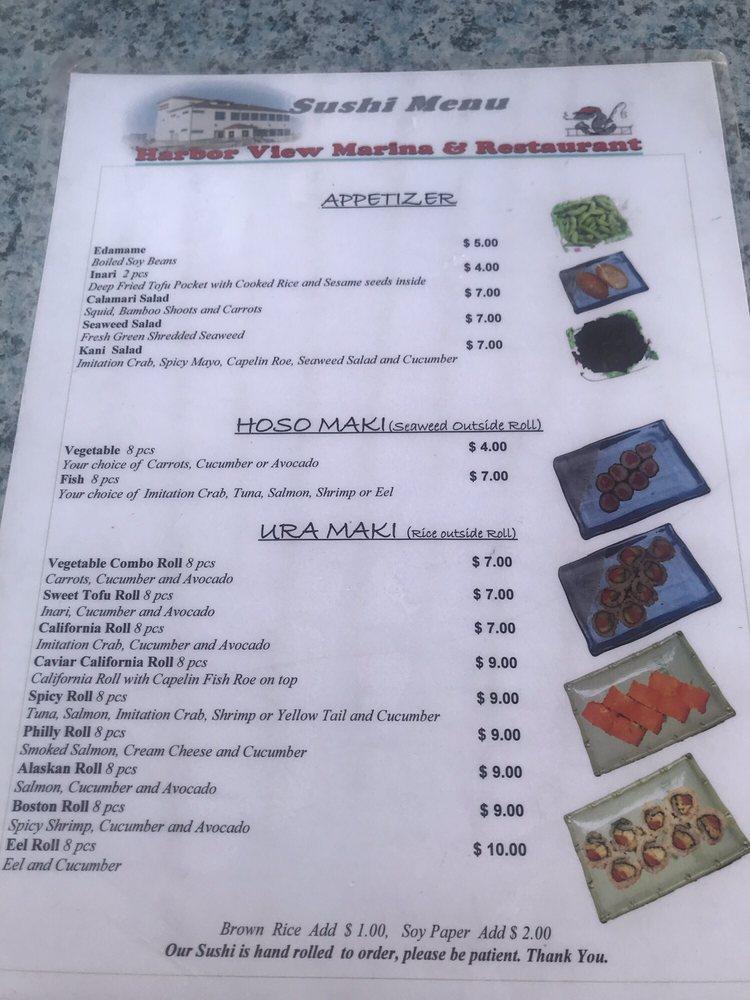 Menu at Harbor View Restaurant, Cape May