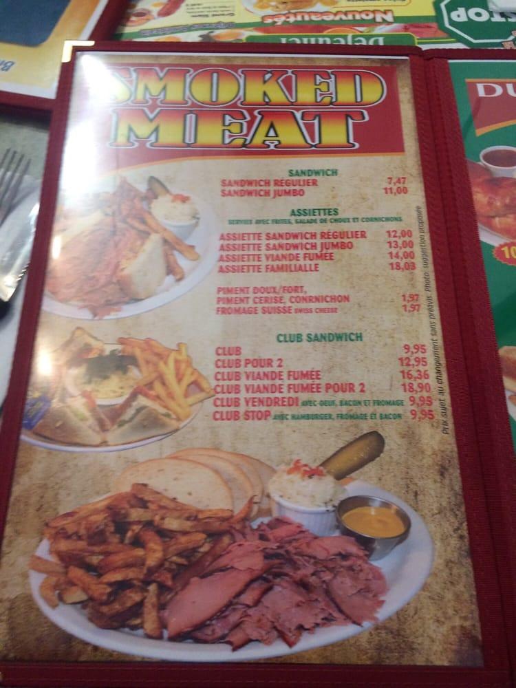 Menu at Restaurant Deli Green Stop, Montréal