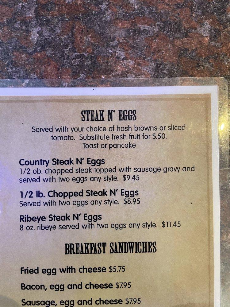 Menu at Sammy's Restaurant & Bar, Huntley