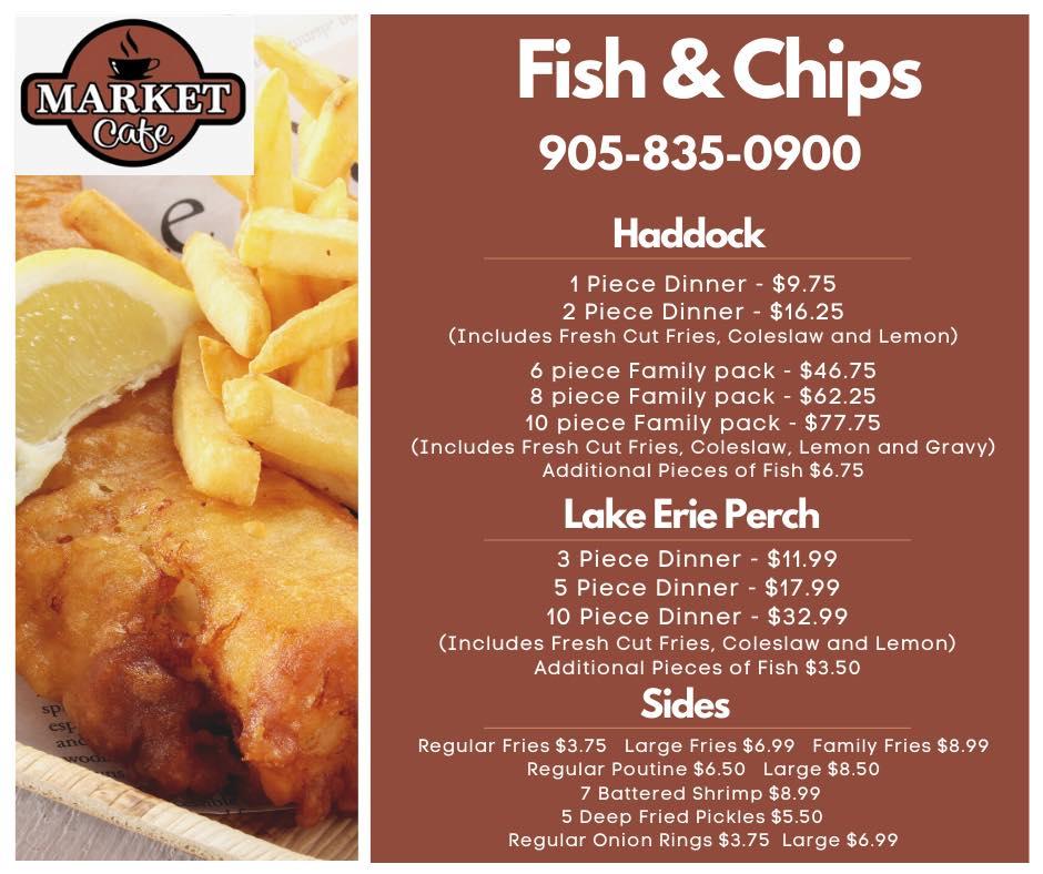 Menu at Market Cafe, Port Colborne, 230 Main St W Unit 1