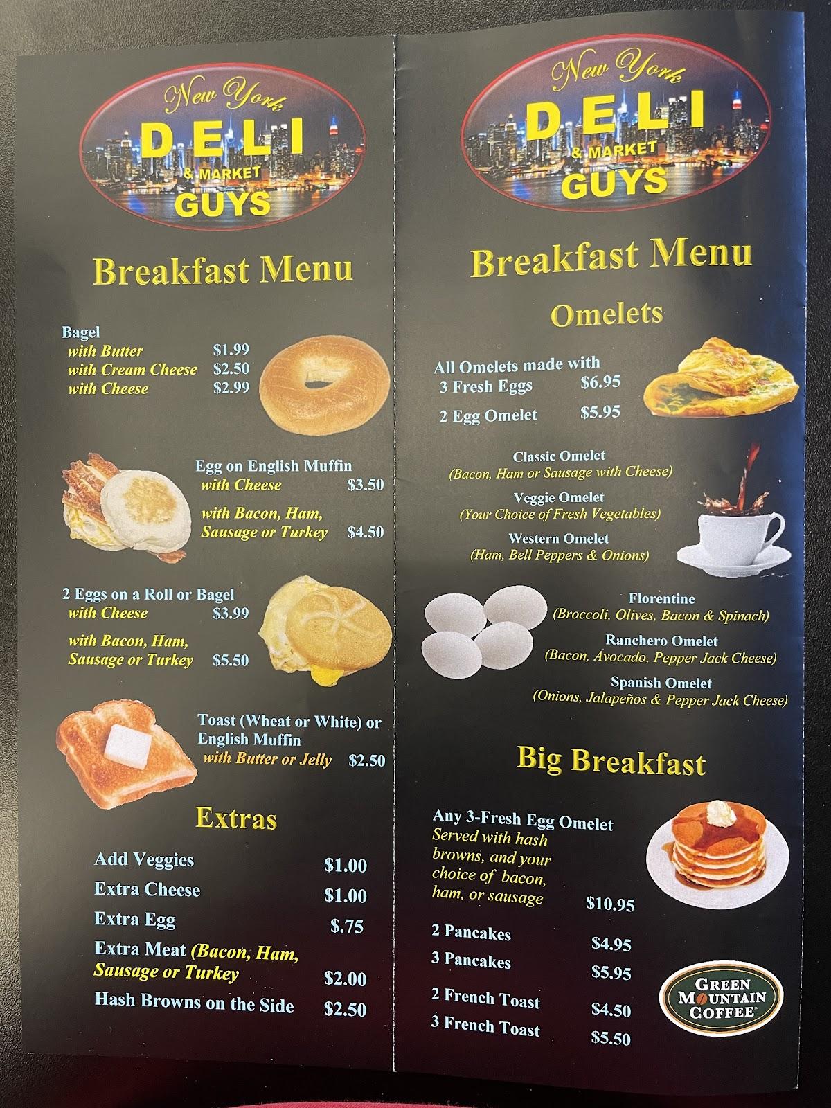Menu at New York Deli Guys, Hartford