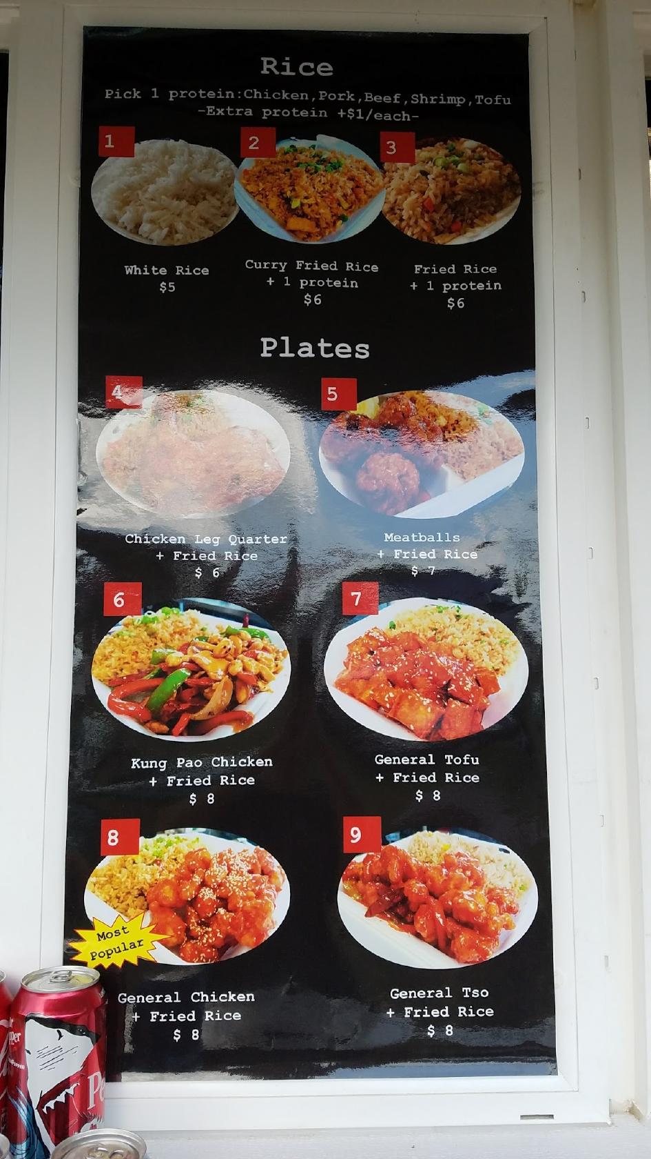 Menu at TK Chinese & Thai Hot Foods restaurant, Fayetteville