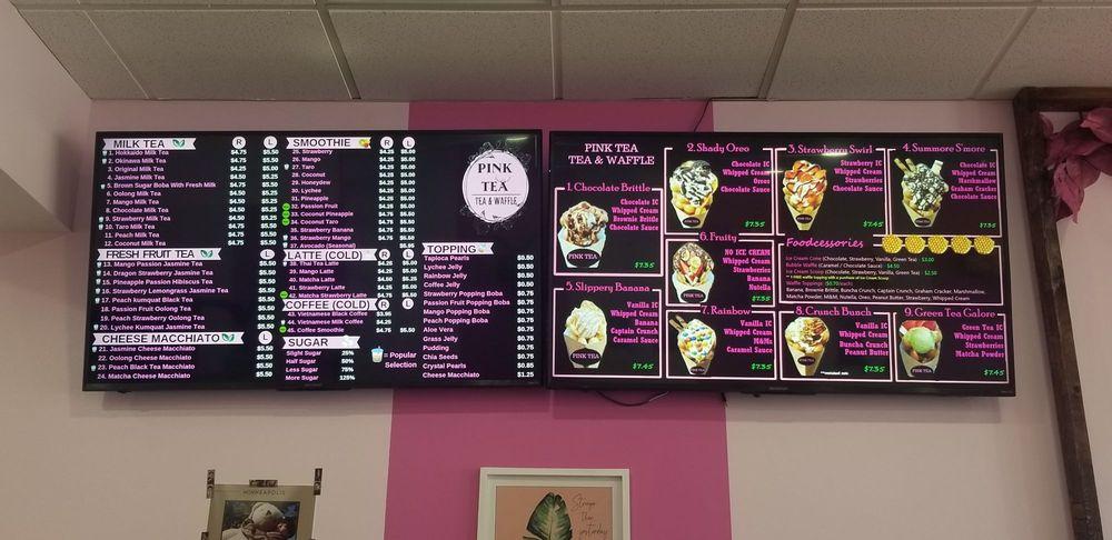 Menu at Pink Tea pub & bar, Bloomington