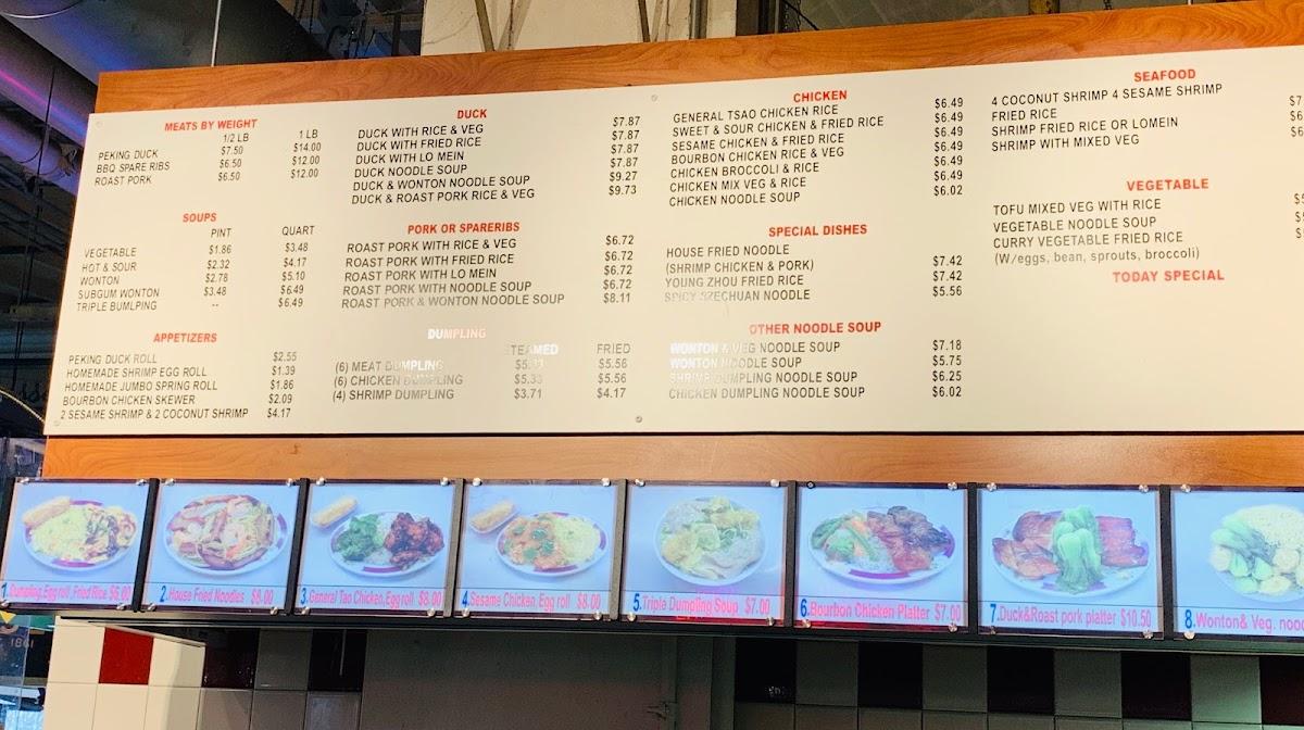 Menu at Sang Kee Peking Duck restaurant, Philadelphia, Reading Terminal ...