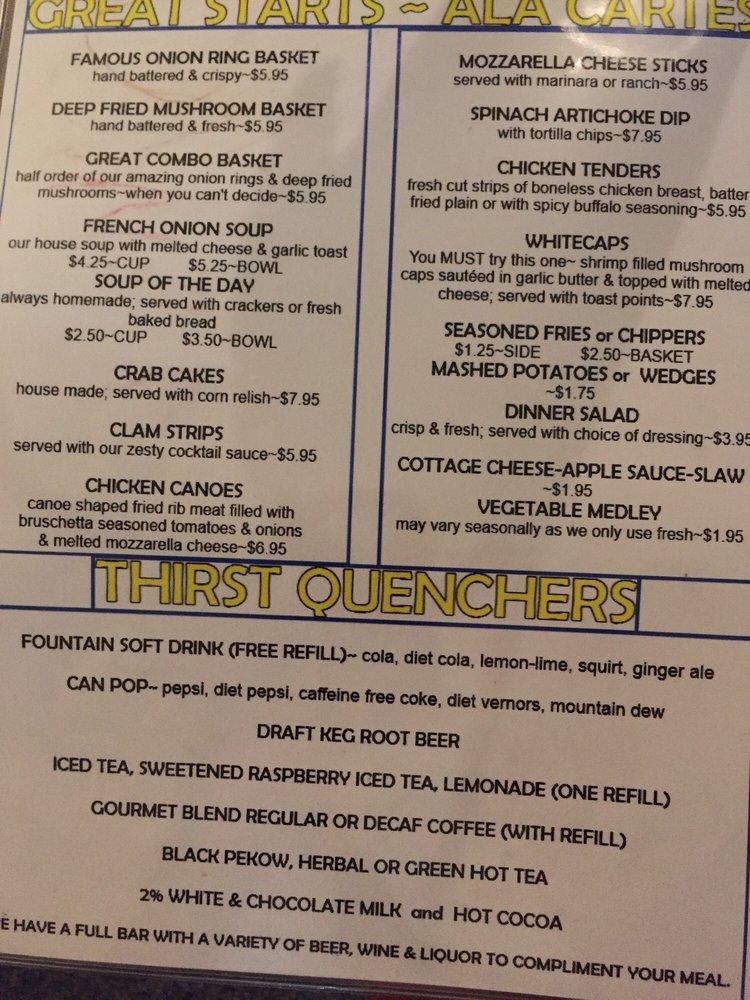 Menu at Great Lakes Grill pub & bar, Cheboygan