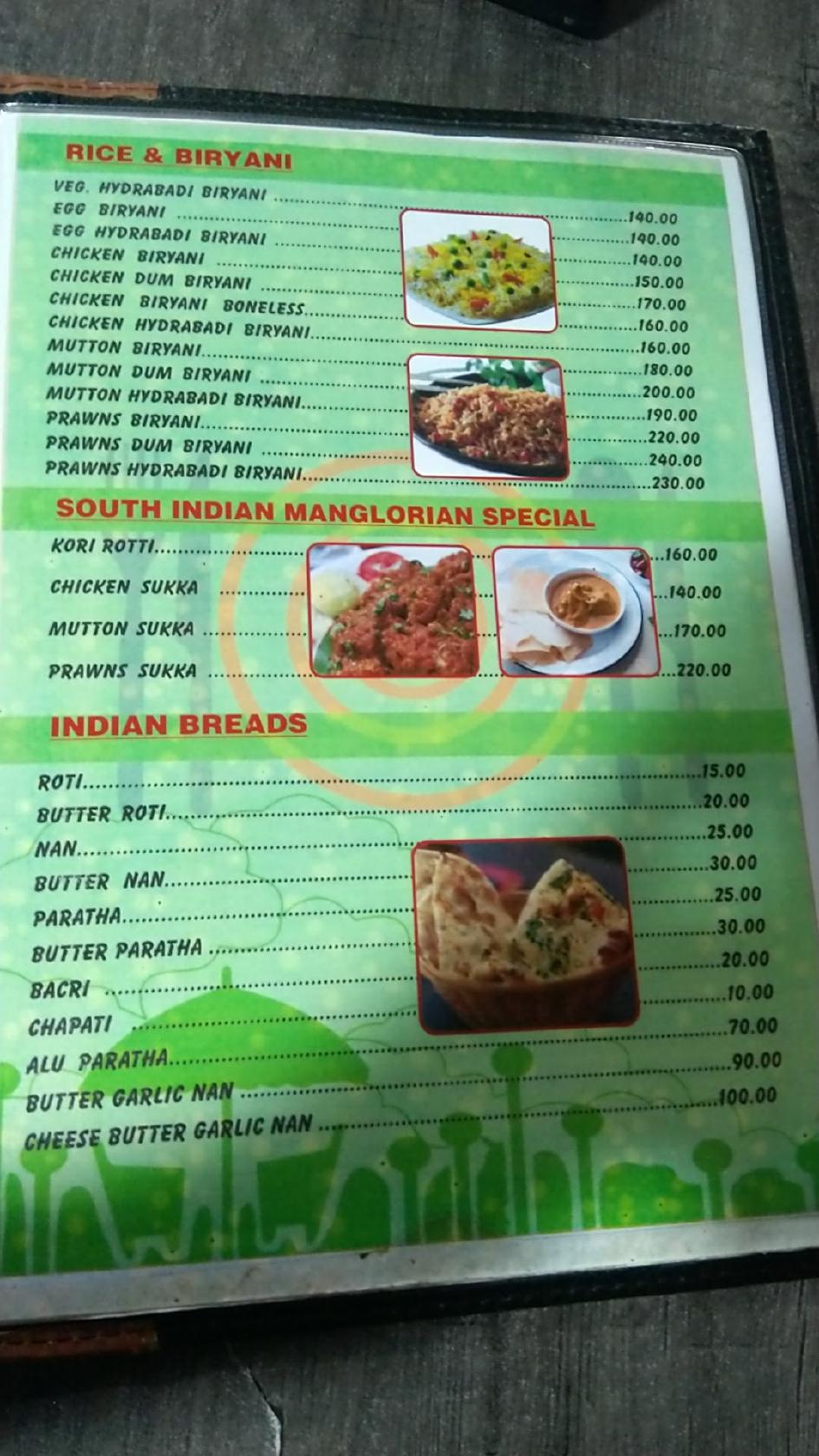 Menu at Hotel Sayba Nx, Thane