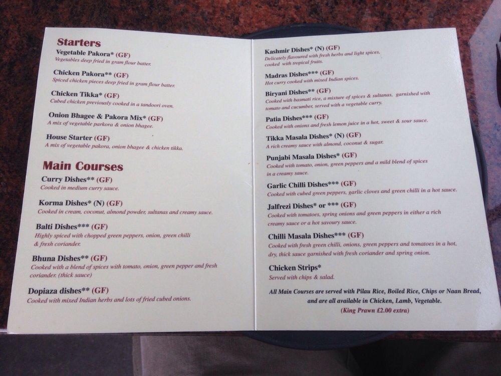 Menu at Indian Ocean restaurant, Glengormley, County